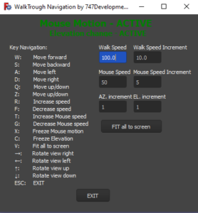 Walk-Fly Mode for FreeCAD - 747Developments